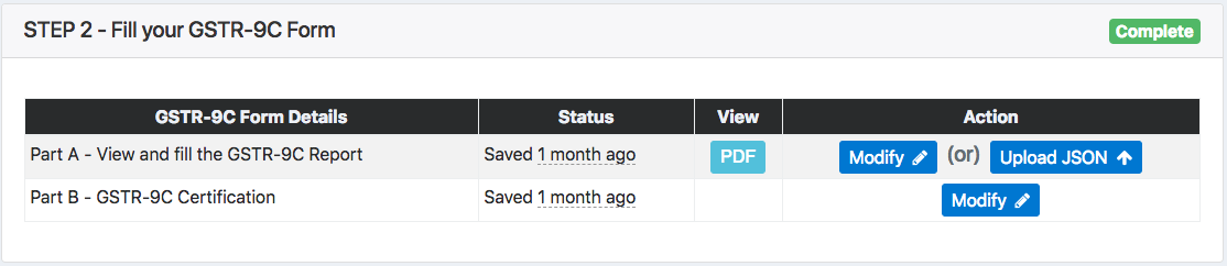 Fill GSTR 9C form and Auditor Certification – Step 2 of filing GSTR 9C - GSTZen