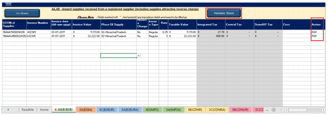 Open Downloaded Return File for GSTR4 Open Downloaded Return File for GSTR4